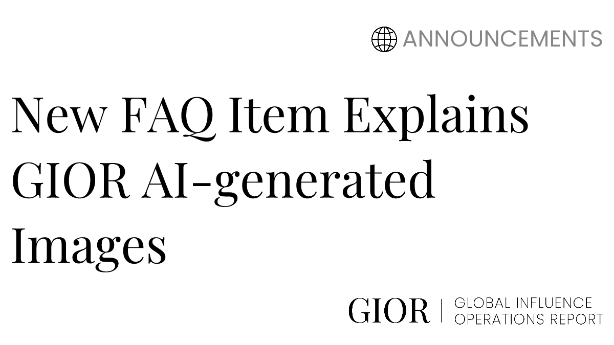 New FAQ Item Explains GIOR AI-generated Images - Global Influence ...