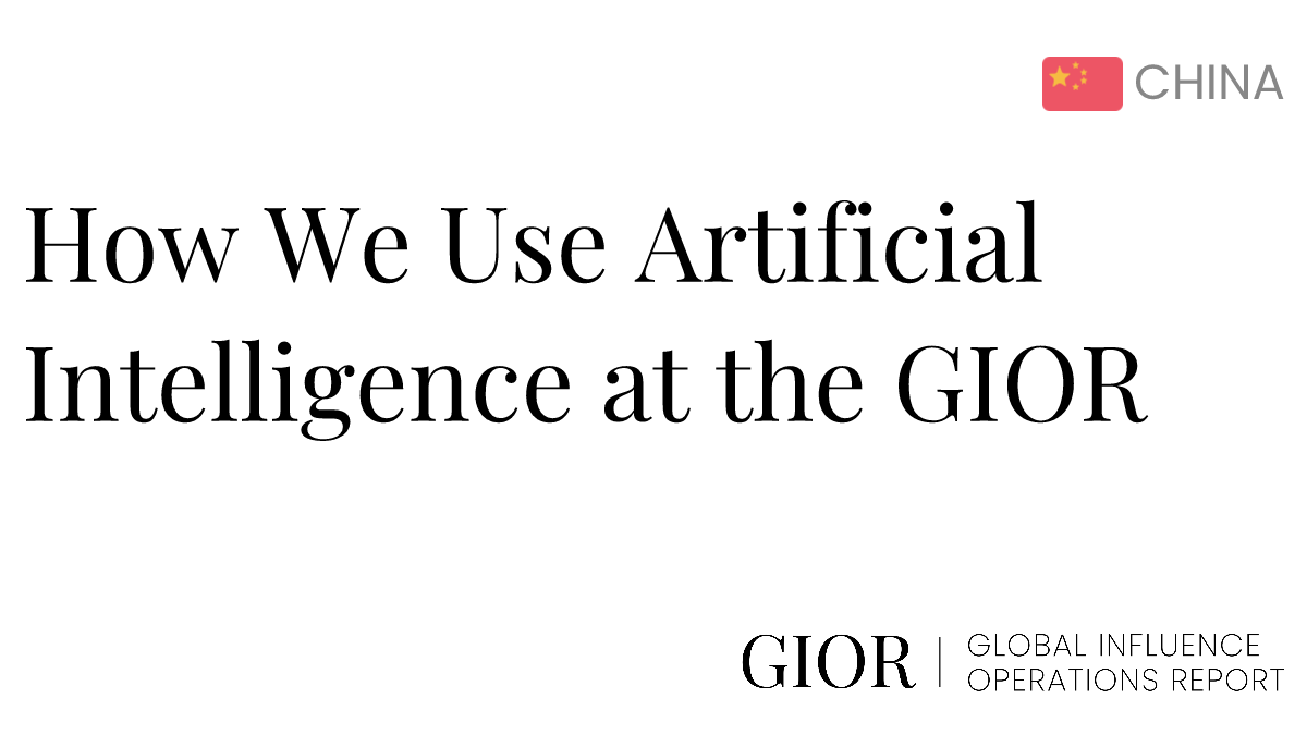 How We Use Artificial Intelligence at the GIOR - Global Influence ...
