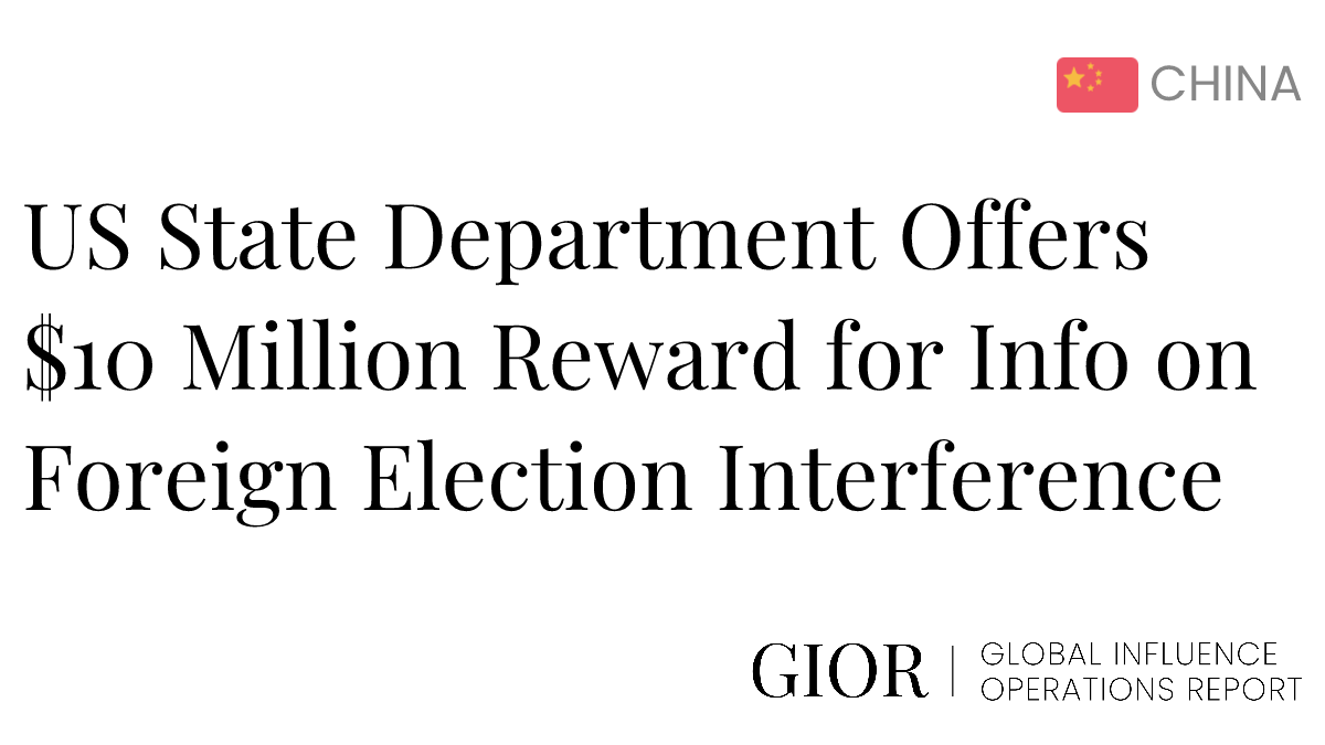 US State Department Offers $10 Million Reward for Info on Foreign ...