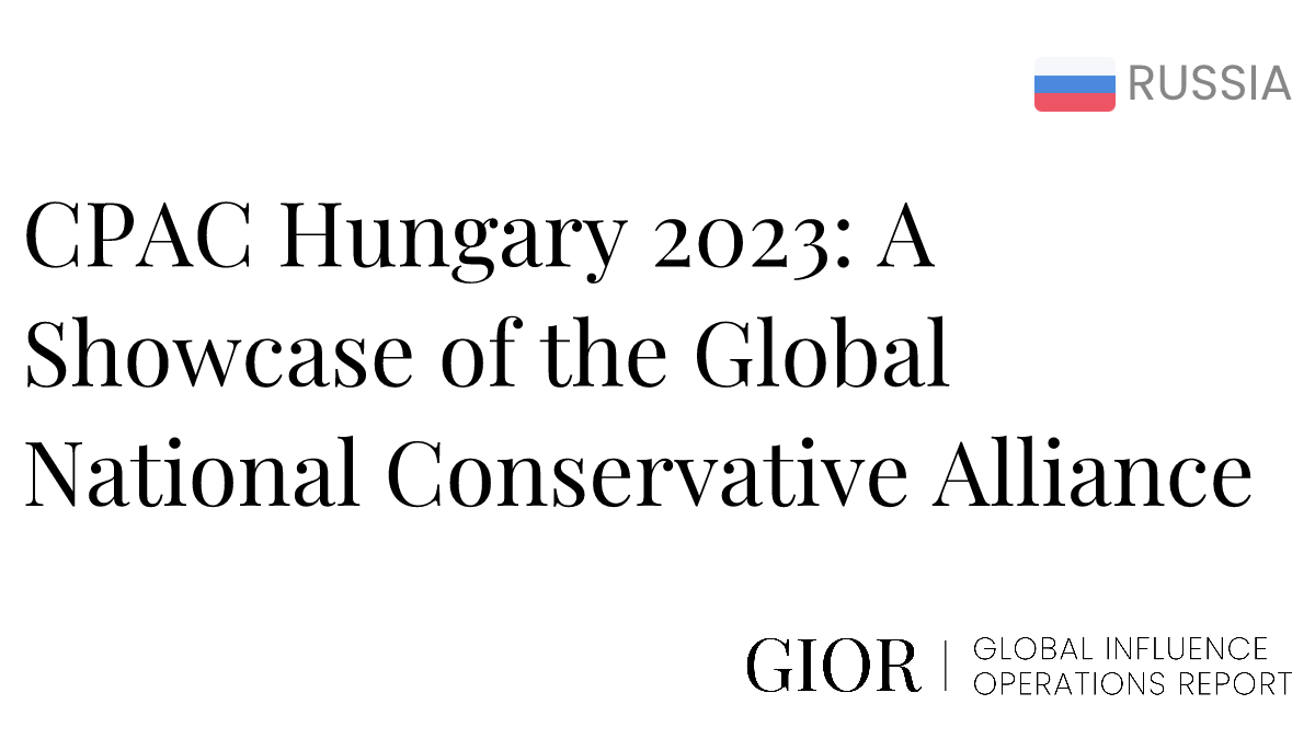 CPAC Hungary 2023: A Showcase of the Global National Conservative Alliance : Global Influence ...