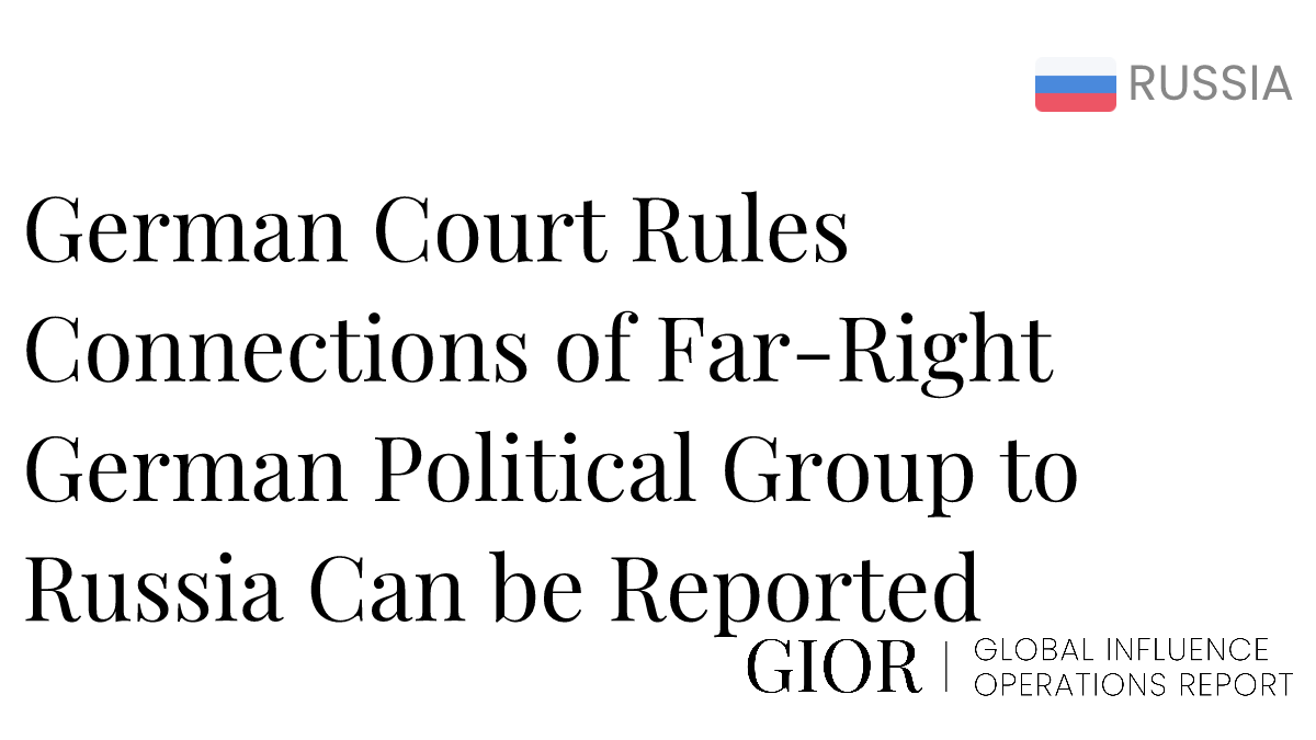 German Court Rules Connections of Far-Right German Political Group to ...