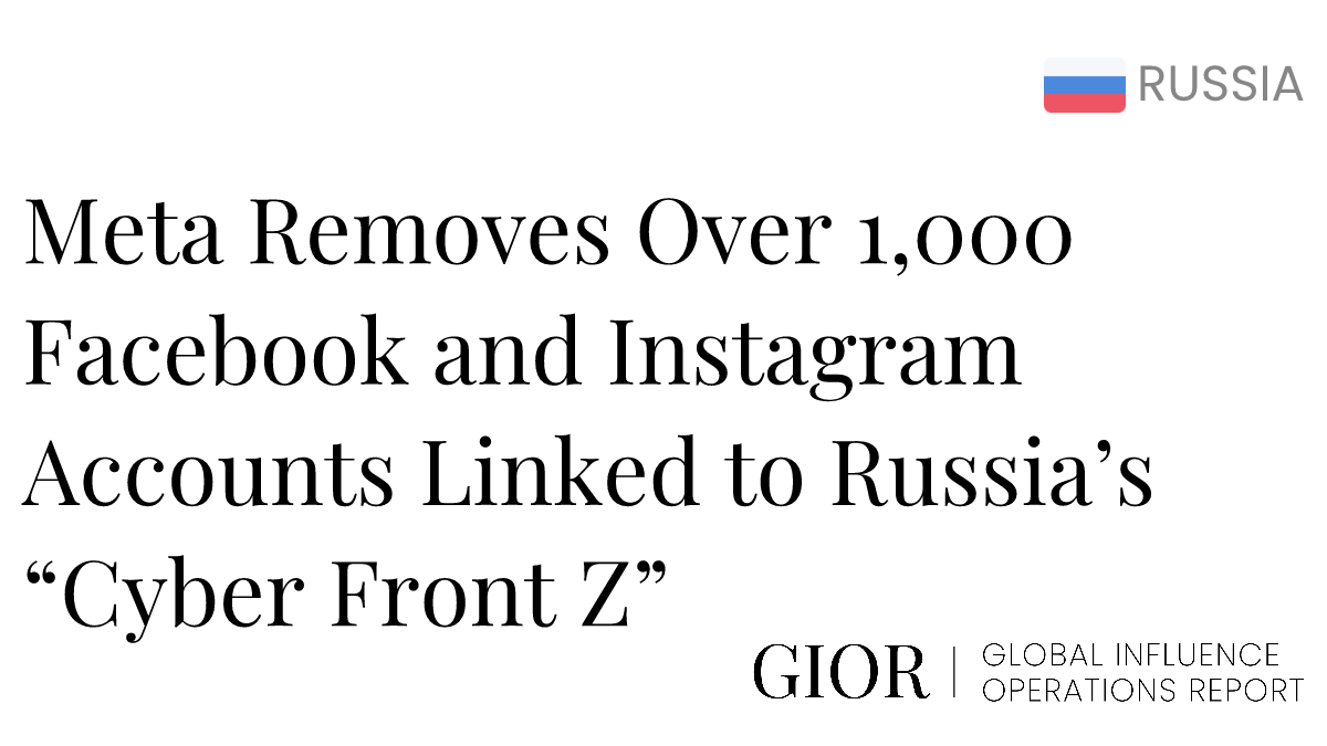 Meta Removes Over 1,000 Facebook and Instagram Accounts Linked to ...