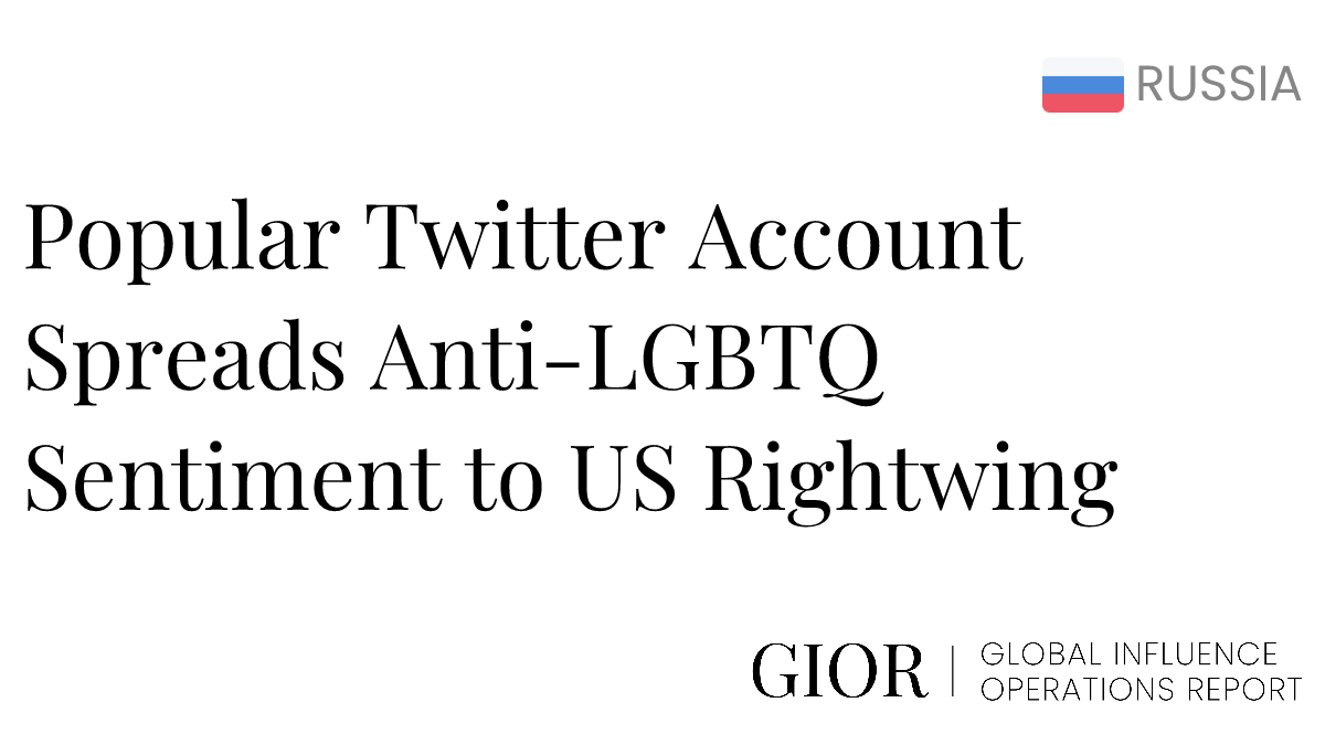 Popular Twitter Account Spreads Anti-LGBTQ Sentiment to US Rightwing ...