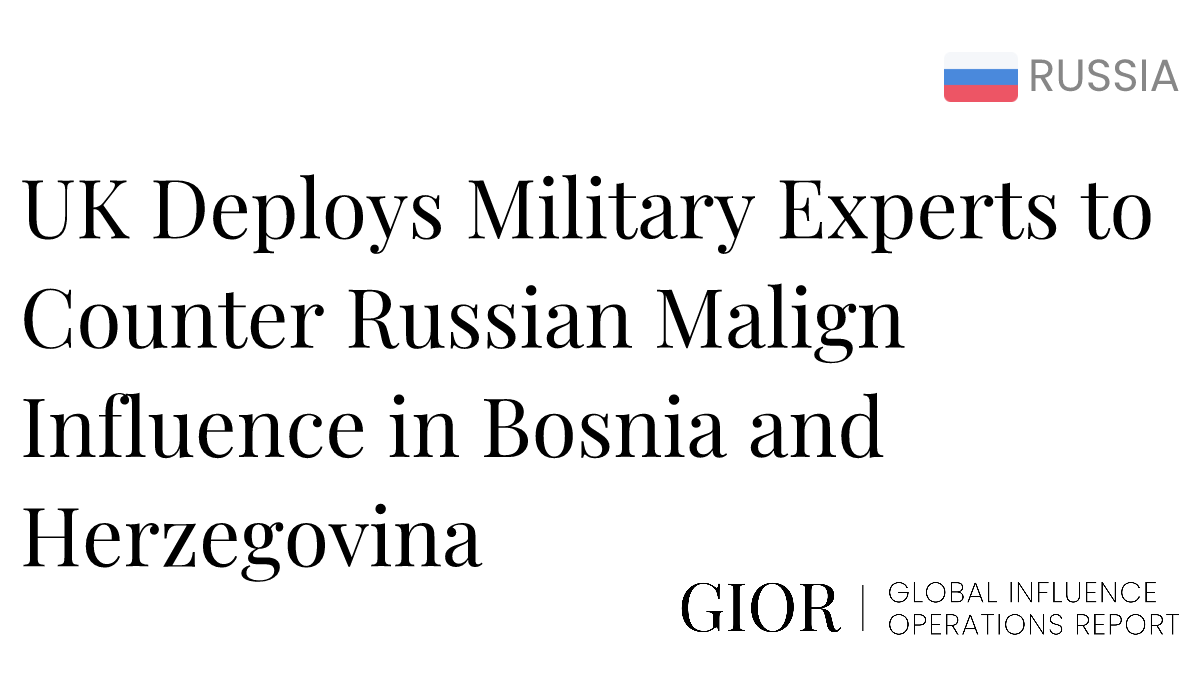 UK Deploys Military Experts to Counter Russian Malign Influence in ...