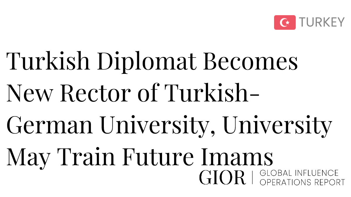 Turkish Diplomat Becomes New Rector of Turkish-German University ...