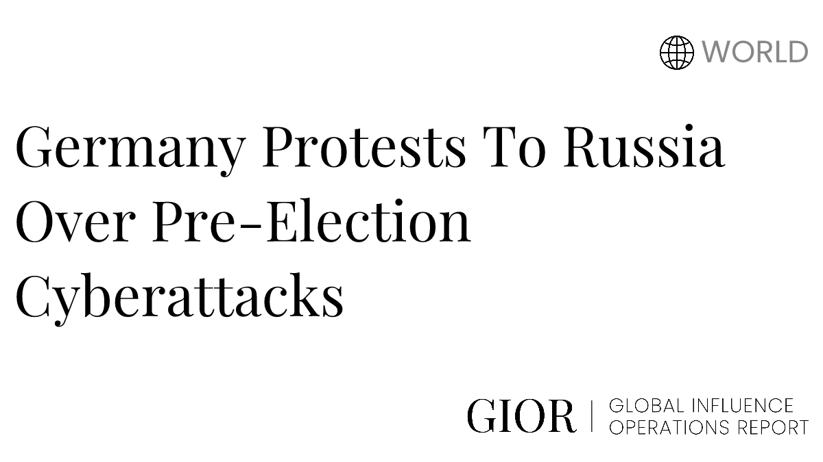 Germany Protests To Russia Over Pre-Election Cyberattacks - Global ...