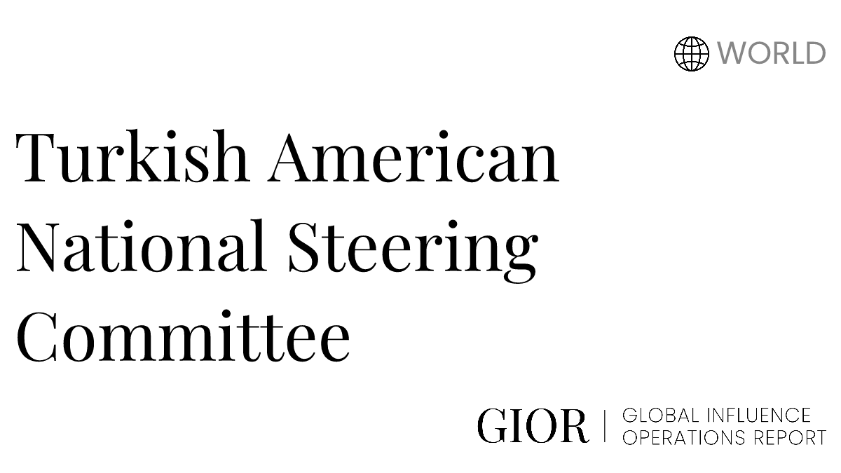 Turkish American National Steering Committee - Global Influence ...