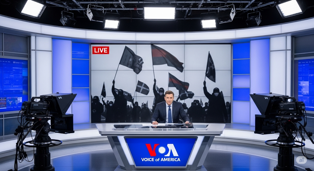 Extremist Network and Kari Lake's Voice of America Partnership- VOA ...
